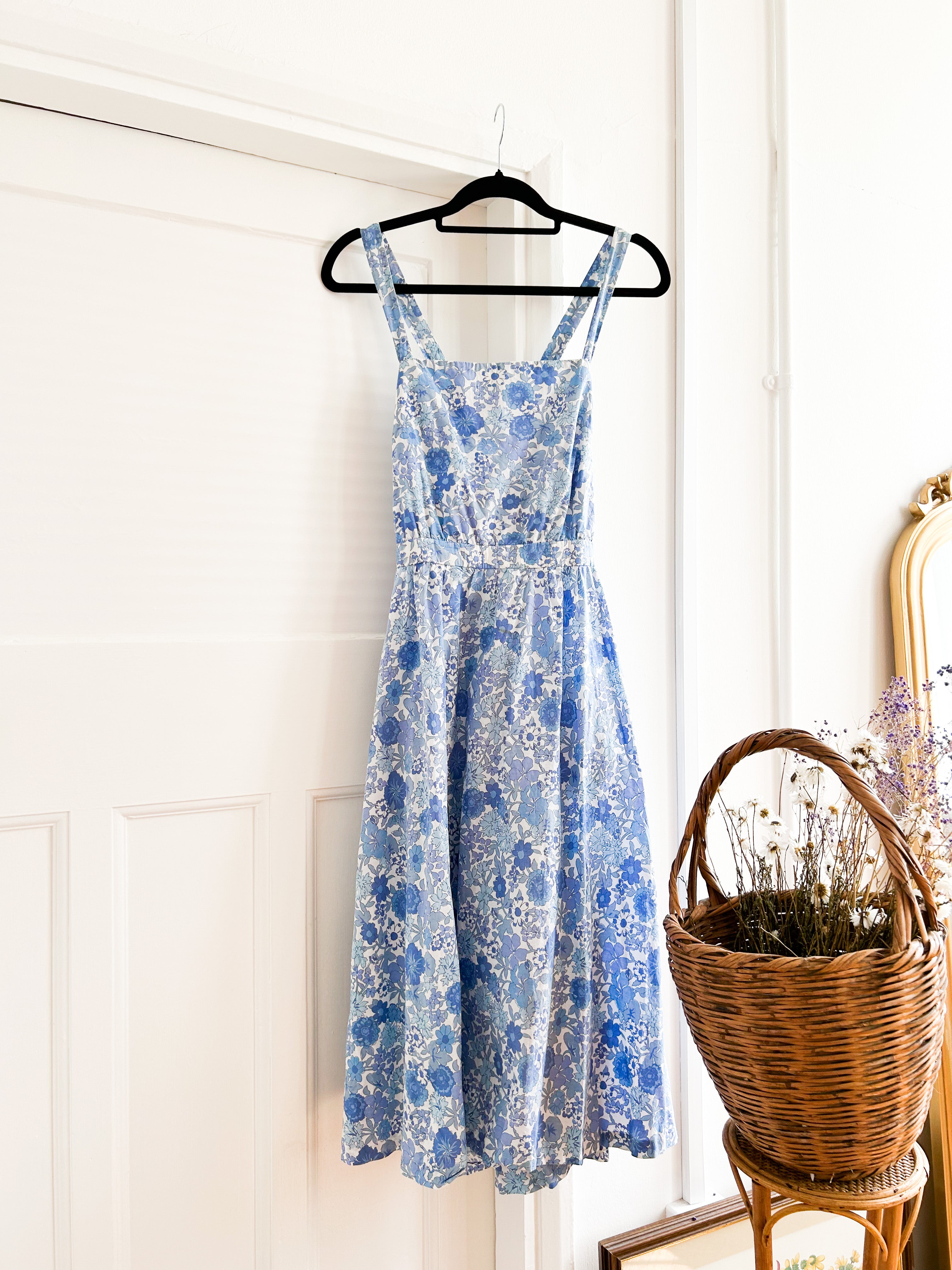 RARE LIBERTY PRINT HANDMADE CROSSBACK SUNDRESS – The Pansy Garden
