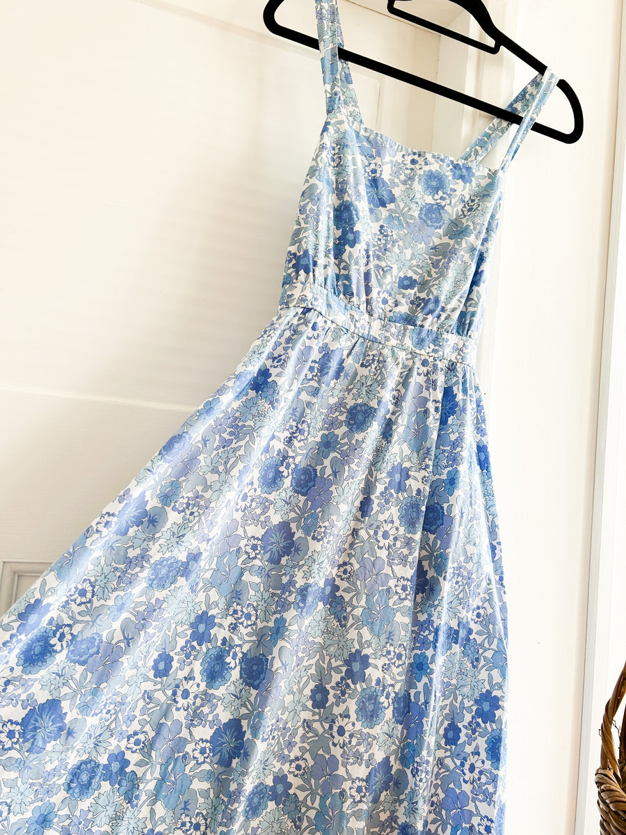 RARE LIBERTY PRINT HANDMADE CROSSBACK SUNDRESS – The Pansy Garden